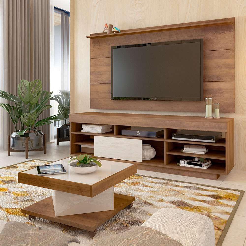 Rack com painel e mesa estar | Extra