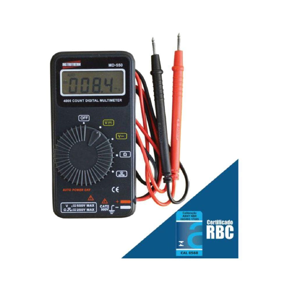 Multímetro Digital Bolso 3/4 Dígitos Cat | Extra