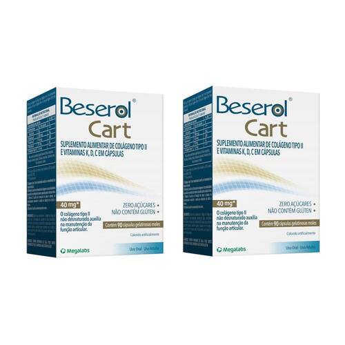Kit 2 Caixas Beserol Cart 40Mg 90 | Extra