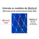 Pano de Rede Malha 8 (40mm) Fio 0,25 | Extra