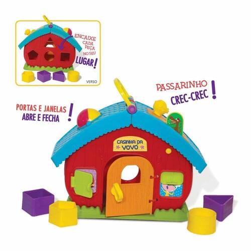 Casinha Da Vovó Encaixes Geométricos - Elka | Extra