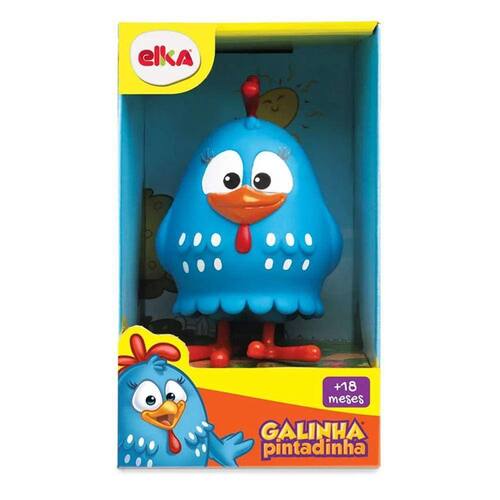 Boneca Galinha Pintadinha Vinil Azul - Elka | Extra