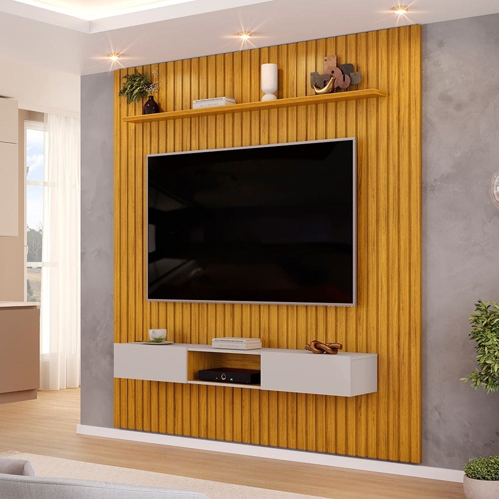 Painel para TV até 75 Polegadas com Bancada | Extra