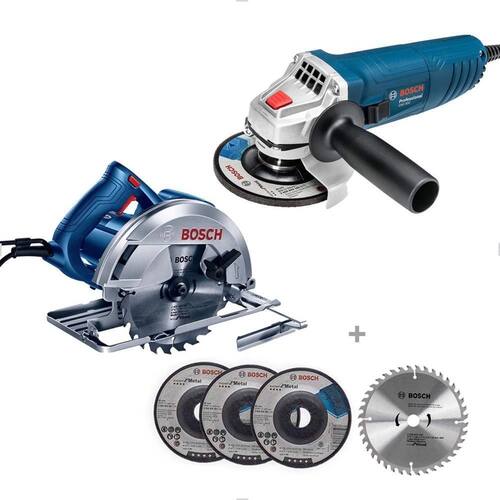 Kit serra circ e esmerilhadeira 220v + disco | Extra