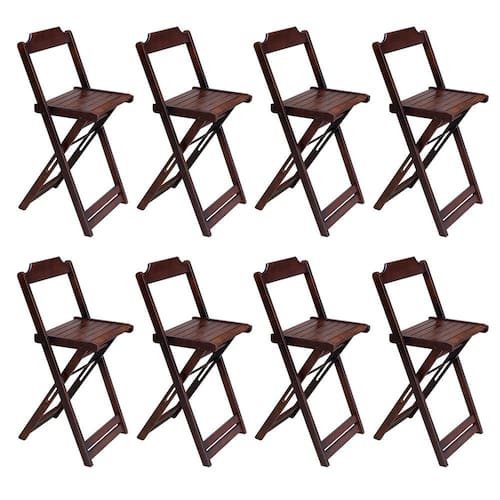 Kit 4 Jogos de Mesa Bistrô de Madeira com 2 Cadeiras | Extra