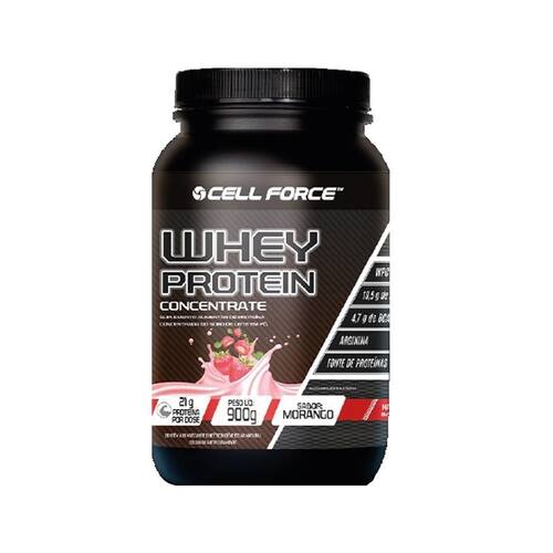 Whey Protein Concentrado Sabor Morango 900G | Extra