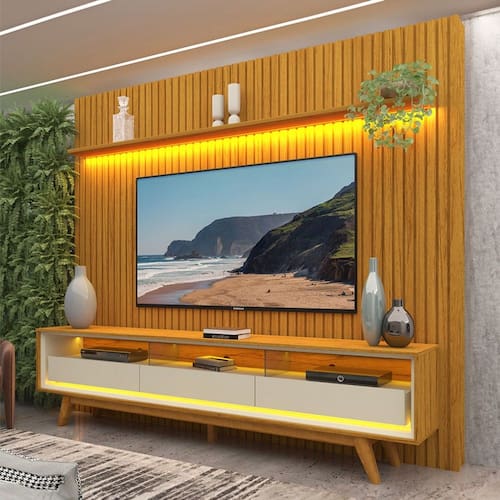 Rack com Painel para TV Até 85 Polegadas | Extra