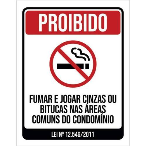 Kit 5 Placas De Sinalização - Proibido Fumar No | Extra Kit 5 Placas De Sinalização - Proibido Fumar No | Extra