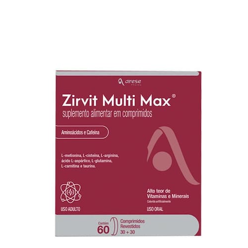Polivitamínico Zirvit Multi Max 60 Comprimidos | Extra