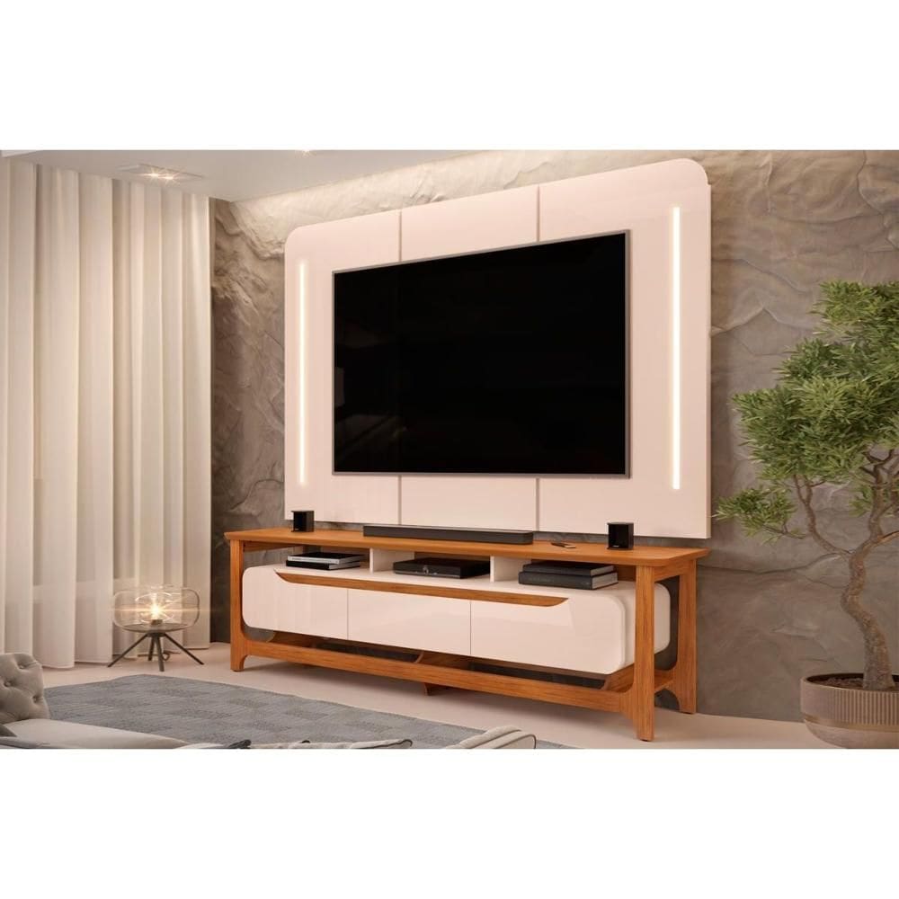 Painel tv mdf com nicho | Extra