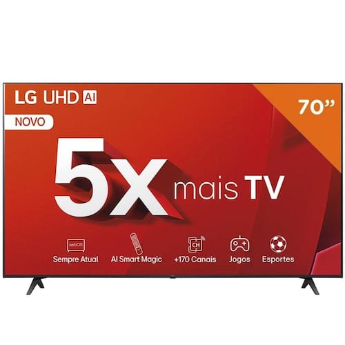 Smart TV LG 70 Polegadas, 4K | Extra