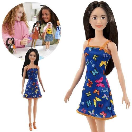 Boneca Barbie Clássica Com Vestido Azul Fashion | Extra