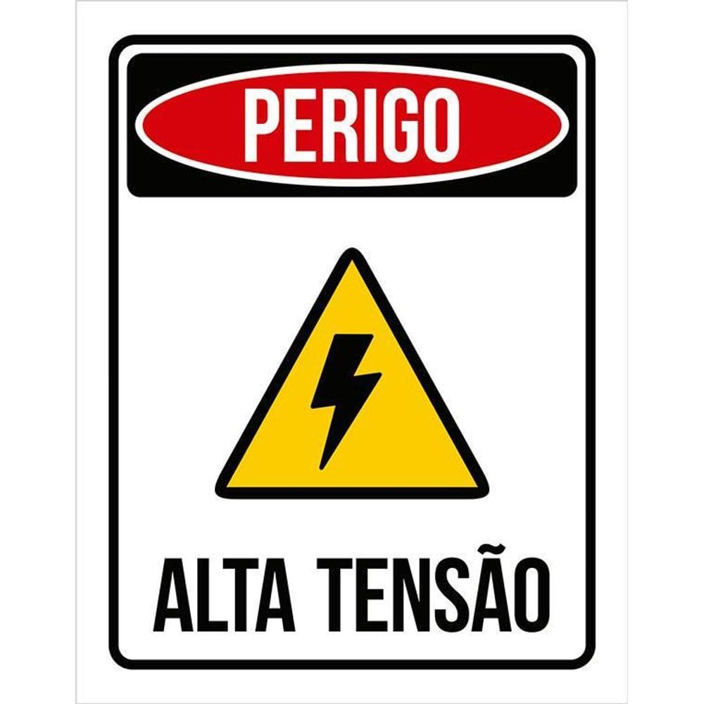 Placa Perigo - Alta Tensão - Sinalização Indicativa | Extra