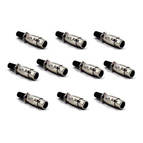 Plug Canon Fêmea 3 Polos 20 Unidades | Extra