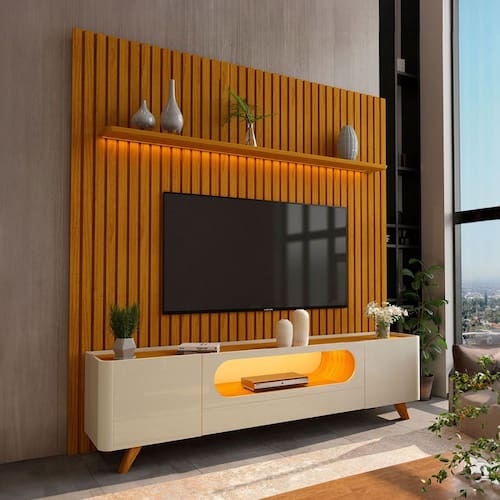 Rack com Painel para TV Até 85 Polegadas | Extra