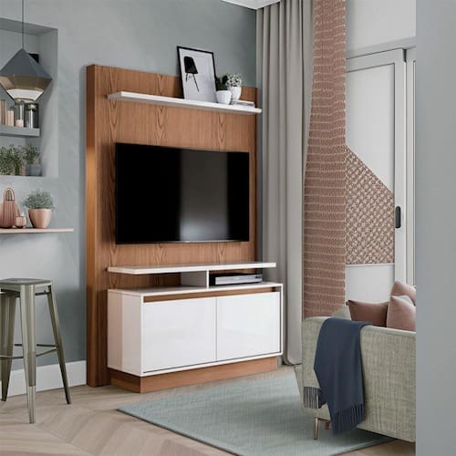 Painel para TV 40 Polegadas Woods Freijó | Extra