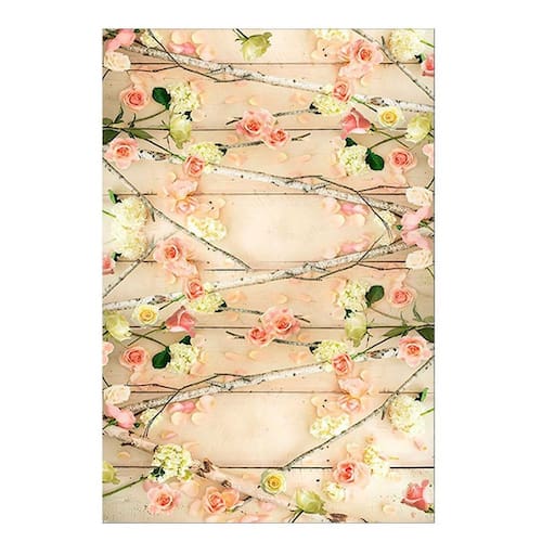 Fundo Fotográfico Newborn Floral 2,2X1,5 Fff-611 | Extra