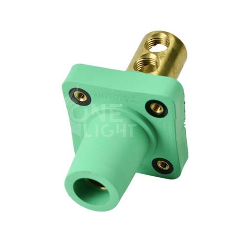 Conector Cam Lock Femea Painel Verde | Extra