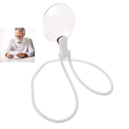 Lupa de Aumento 5x Pescoço Apoio Mesa | Extra