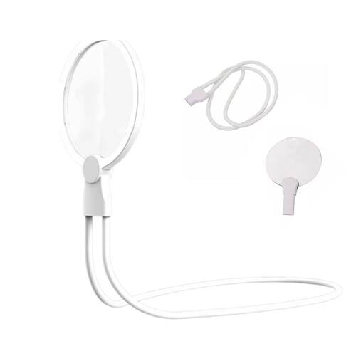 Lupa de Pescoço Aumento 5x Haste Flexivel | Extra