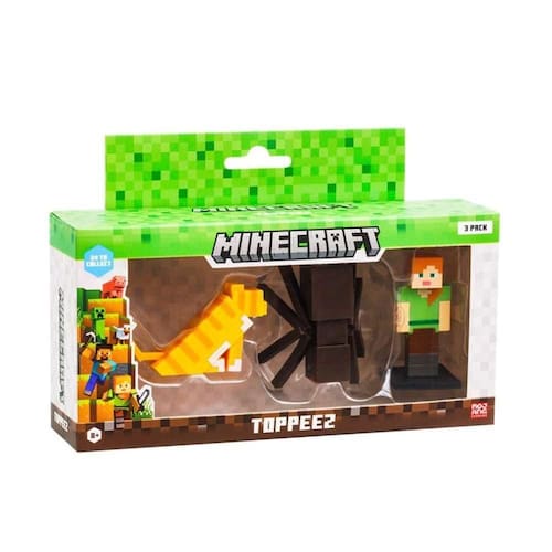 Boneco - Minecraft Gato Aranha e Alex MULTIKIDS | Extra