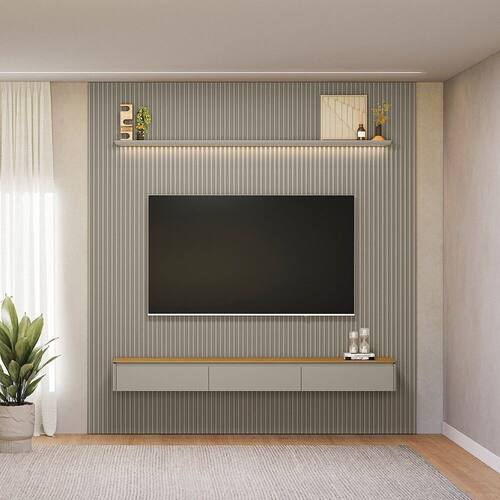 Painel para Tv 85 Polegadas com Led Ripado | Extra