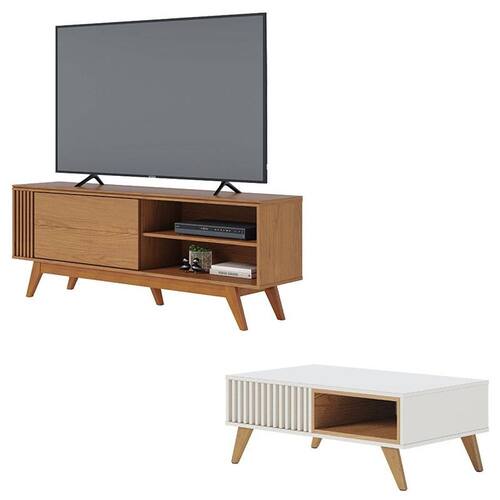 Rack Bancada Otawa Freijó com Mesa de Centro | Extra