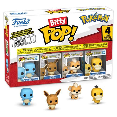 Funko Bitty Pop Pokémon Squirtle 4 pack | Extra