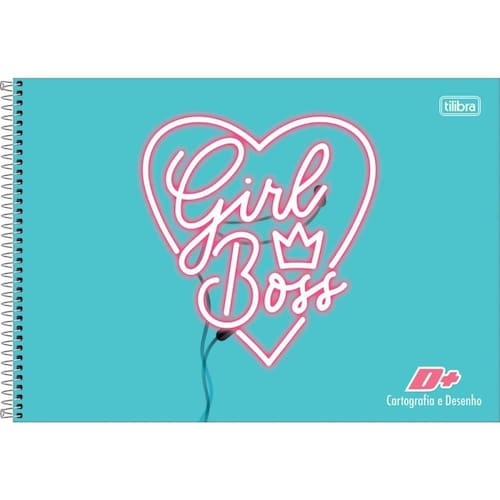 CADERNO DESENHO MILIMETRADO D+ FEM.96FLS..ESP.HORIZ. com04 | Extra