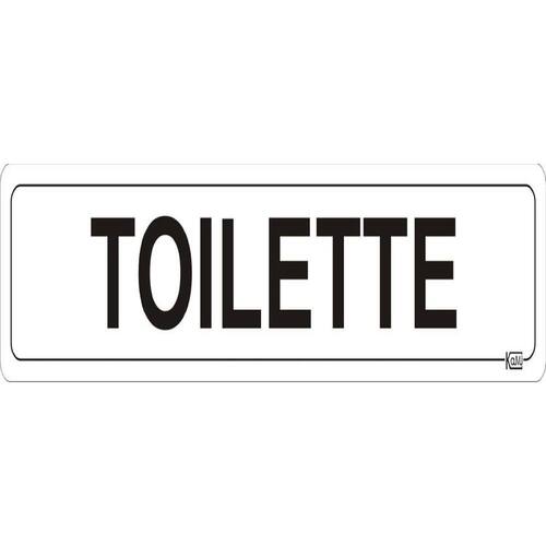 Placa Sinalização Toilette - Ps Branco - 5X25 | Extra