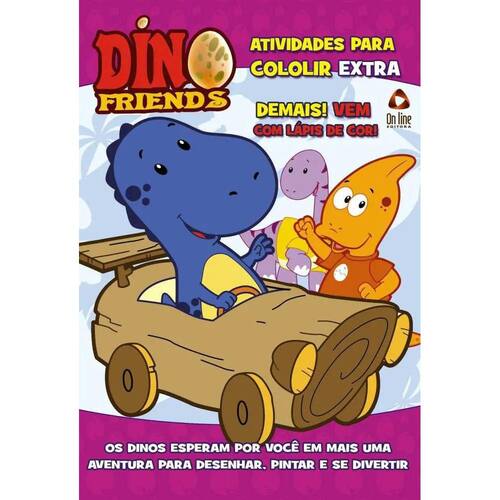 Livro Atividades Para Colorir Extra - Dino Friends | Extra