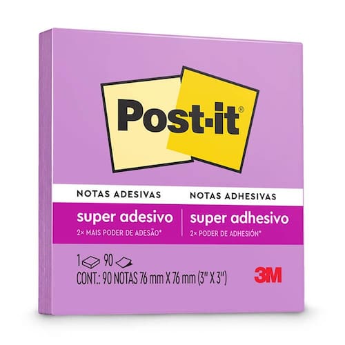 Bloco Post it lilás 76x76mm 90 | Extra