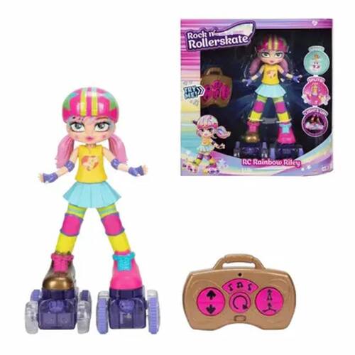 Boneca Patinadora Rainbow Riley - com Radio Controle | Extra