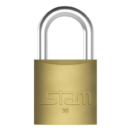 Cadeado 30Mm Latão Maciço Reforçado Stam | Extra