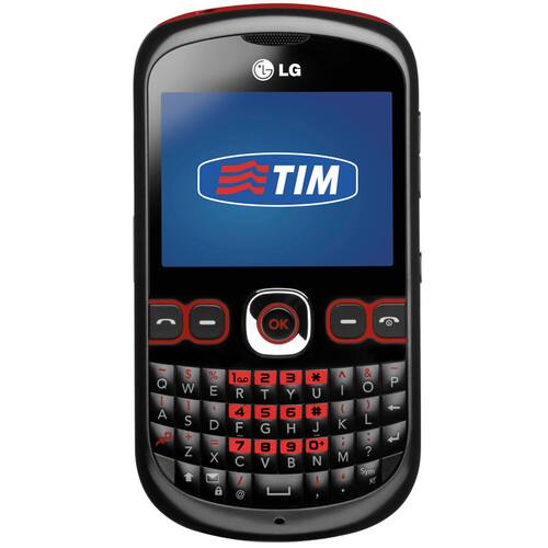 Celular Desbloqueado LG C300 Preto/Vermelho QWERTY, | Extra