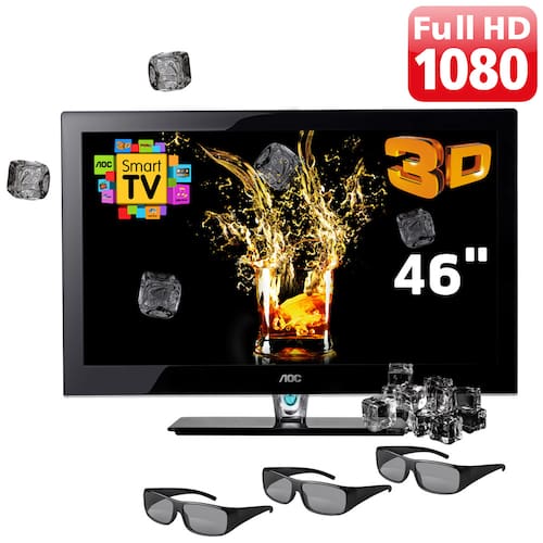 TV 46" 3D LED AOC LE46H158Z | Extra