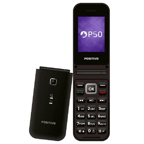 Celular Positivo P50 Flip Tela 2.4", 2G, | Extra