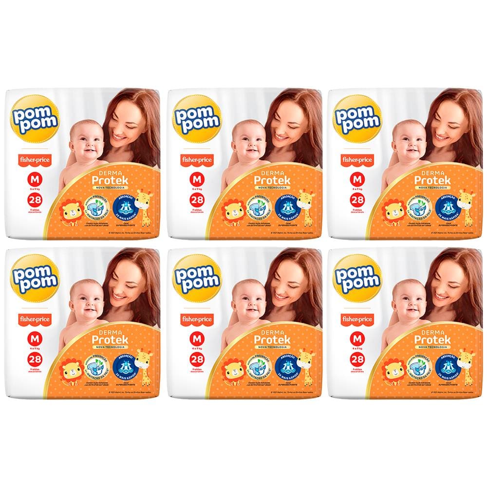 Fralda pompom derma protek m | Extra