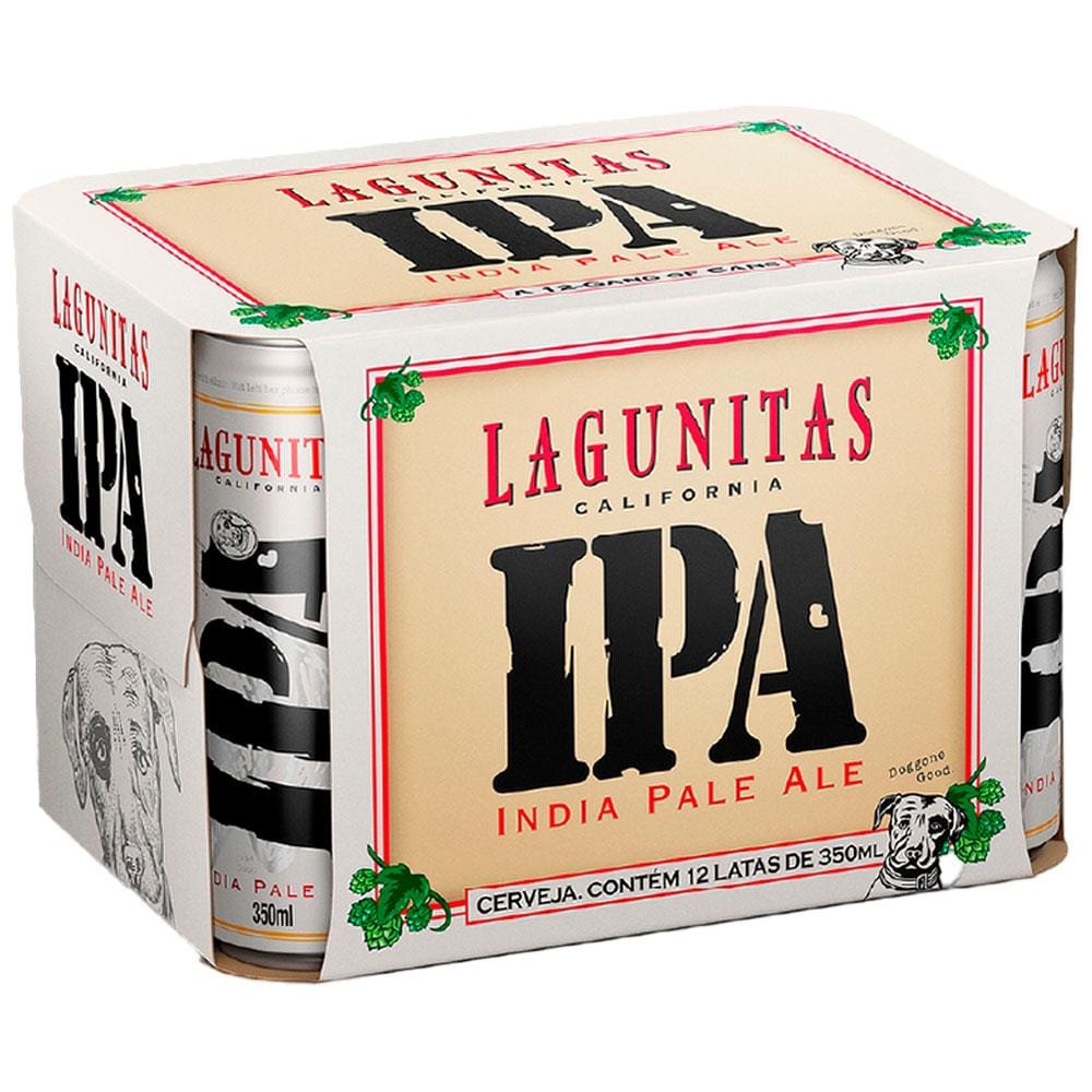 Cerveja Lagunitas Ipa Lata 350ml Pack 12 Unidades Em Promoção No