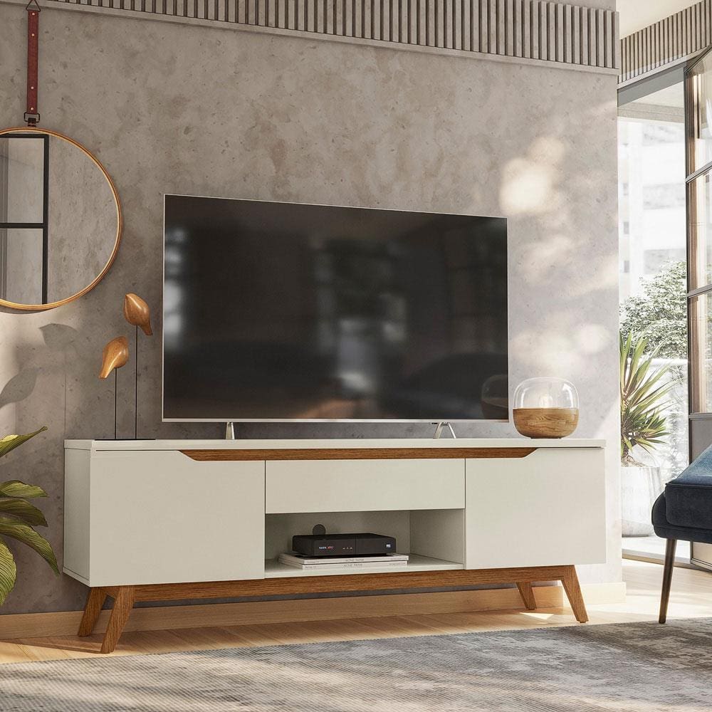 Painel tv de 60 polegadas 2 porta 2 nichos | Extra