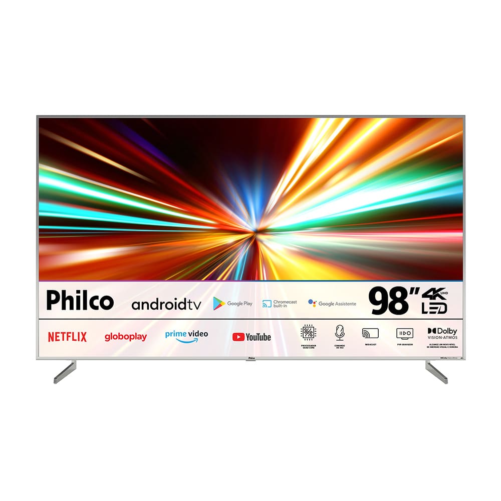 Smart tv led 55 uhd 4k philco ptv55q20snbl com netflix dolby audio ...