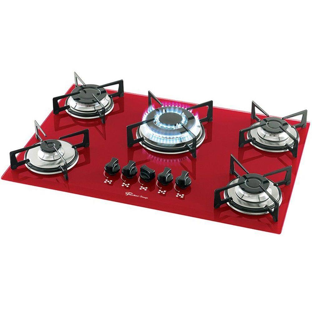 Cooktop fischer 5 bocas tripla chama fisher | Extra